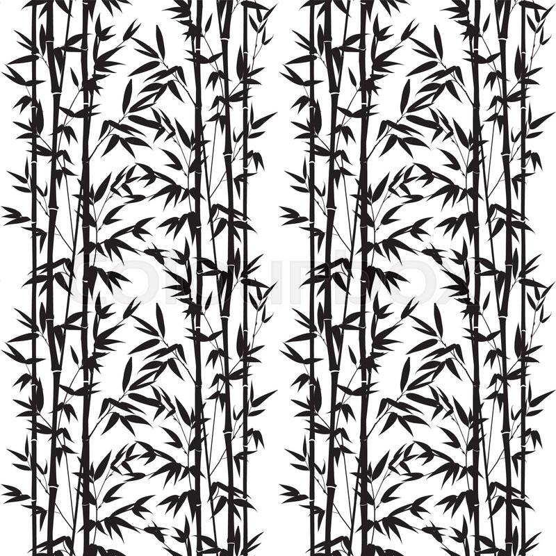 Bamboo seamless pattern isolated on ... | Stock vector | Colourbox