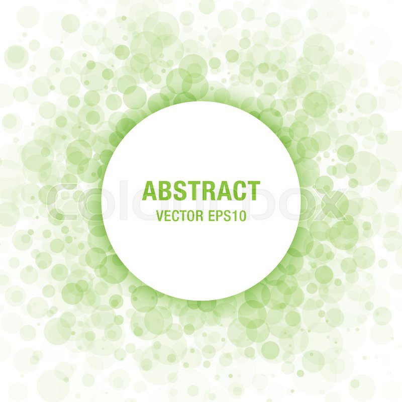 Green Abstract Circle Frame Design ... | Stock vector | Colourbox