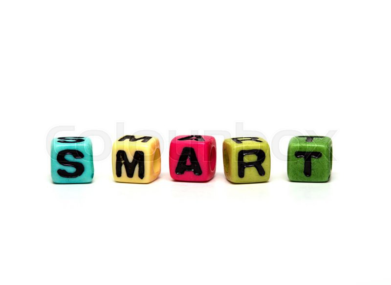 Smart - word made from multicolored ... | Stock image | Colourbox