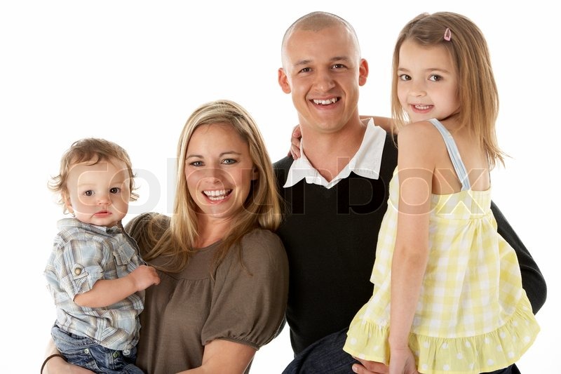 Studio Shot Of Family Group In Studio | Stock image | Colourbox