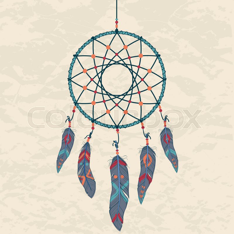 Vector colorful illustration of dream ... | Stock vector | Colourbox