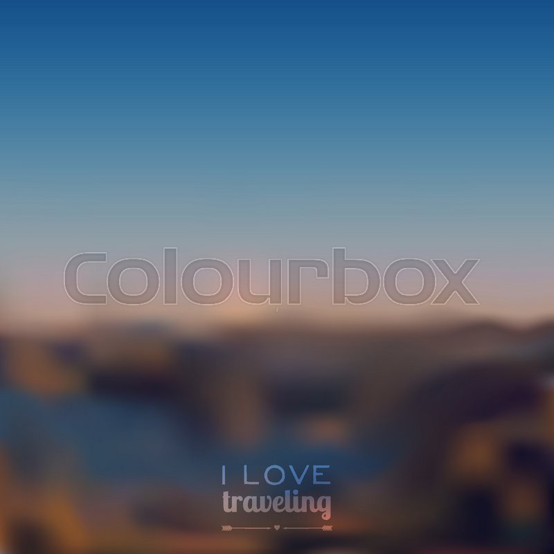 Blurry Landscape Backdrops