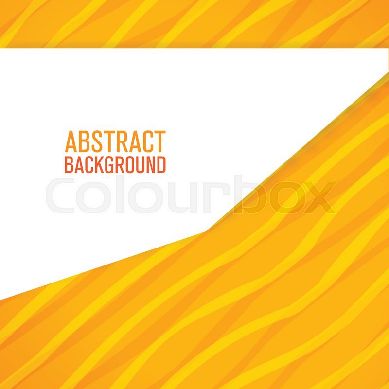 Abstract yellow lines paper style ... | Stock vector | Colourbox