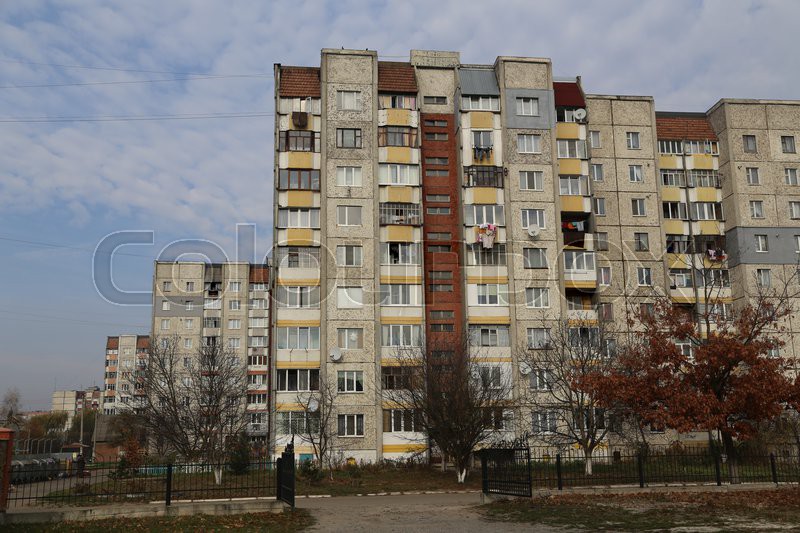 Soviet apartment blocks | Stock Photo | Colourbox