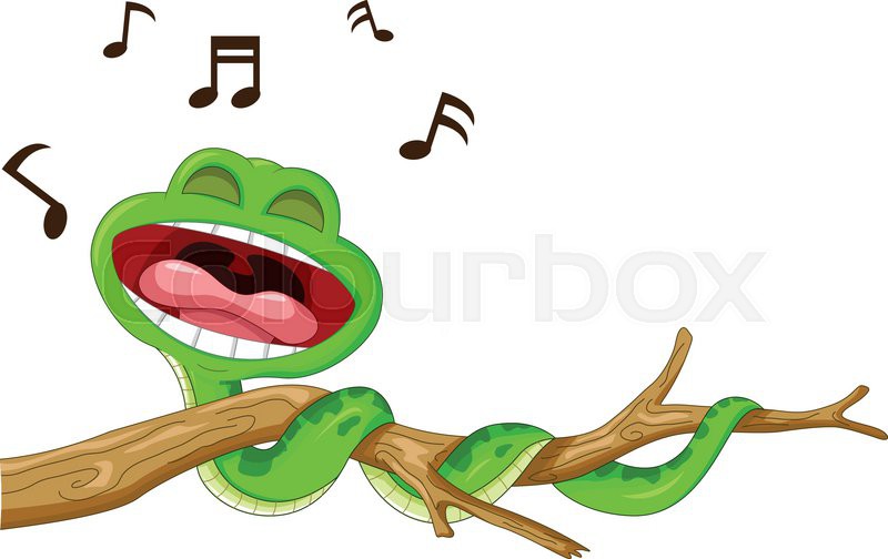 Vector illustration of snake cartoon ... | Stock vector | Colourbox