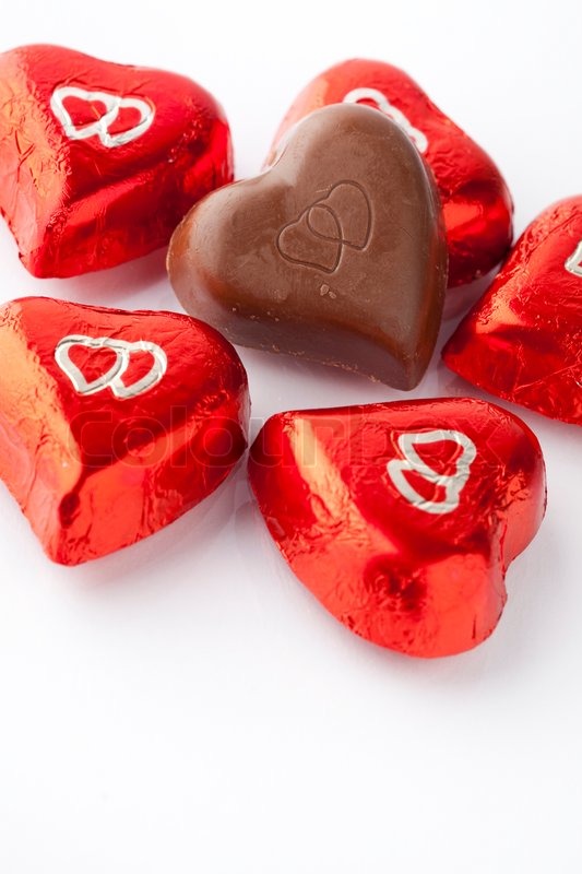 Chocolate hearts for Valentines Day | Stock Photo | Colourbox