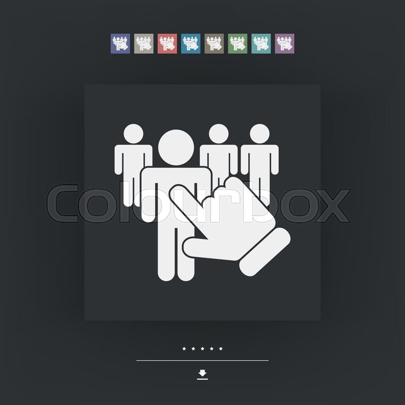 People selection icon | Stock vector | Colourbox