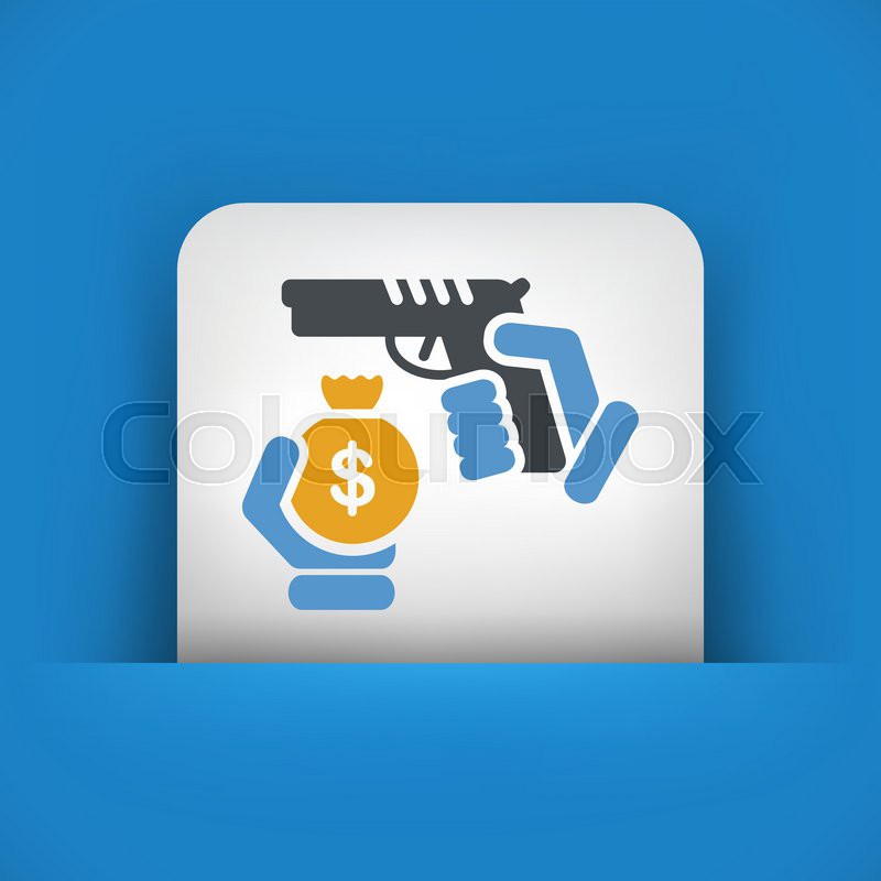 Robbery icon | Stock vector | Colourbox
