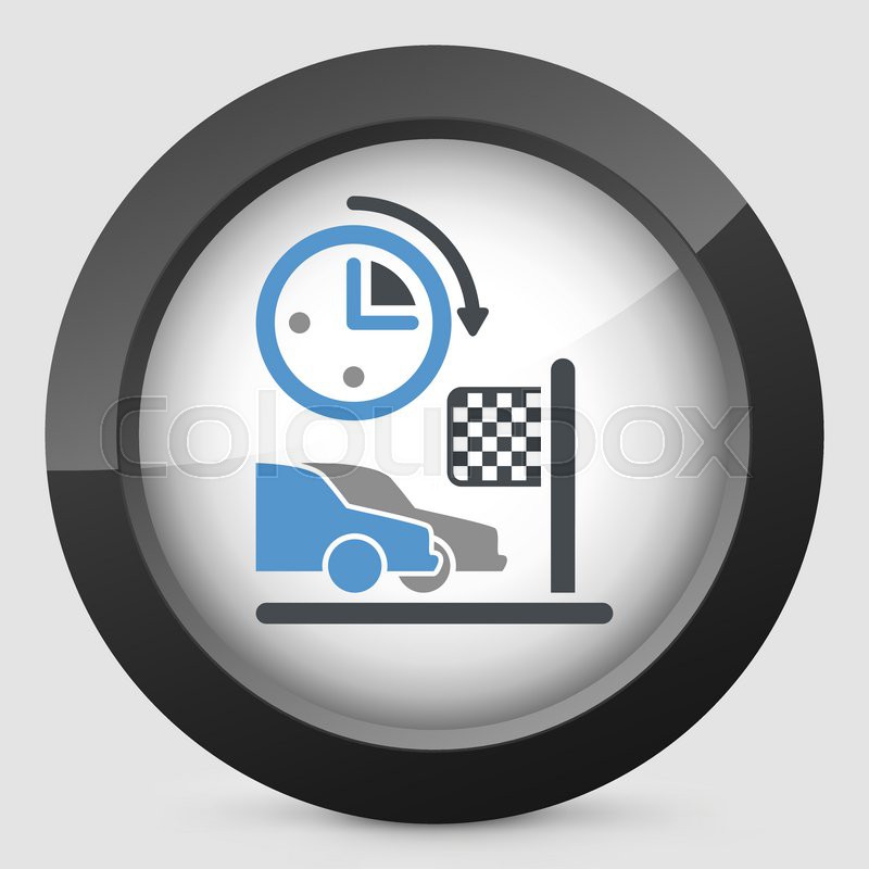 Car race icon | Stock vector | Colourbox