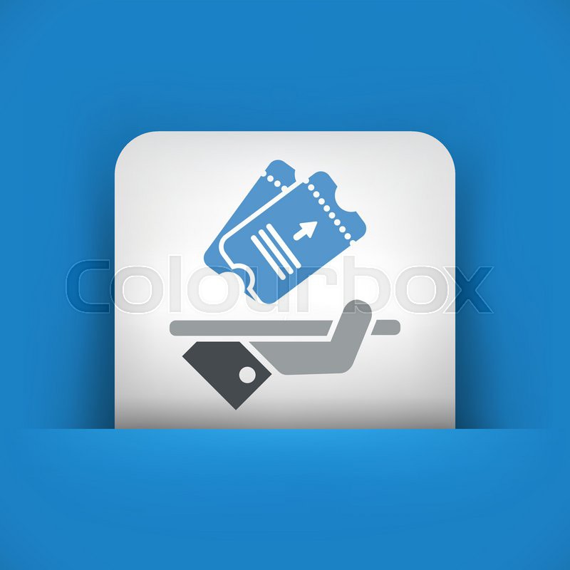 Ticket icon | Stock vector | Colourbox