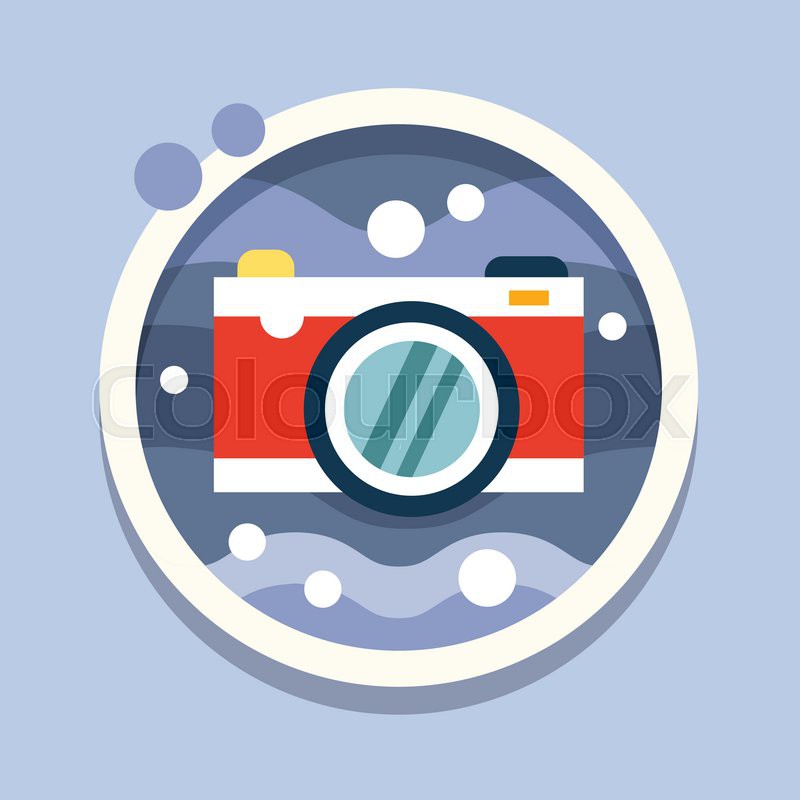 Underwater photography, camera. ... | Stock vector | Colourbox