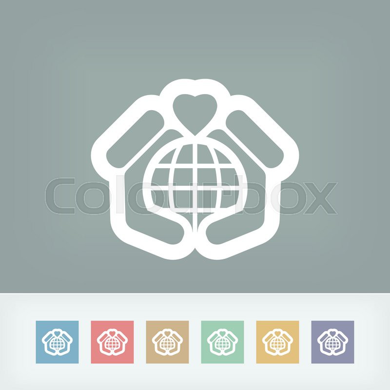 World love icon | Stock vector | Colourbox