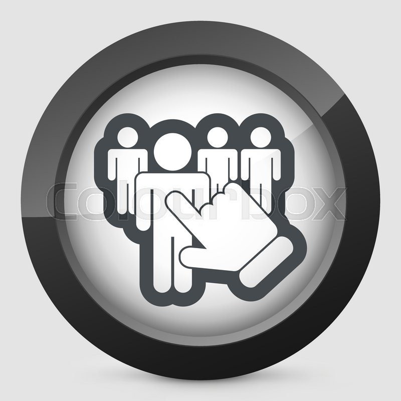 People selection icon | Stock vector | Colourbox