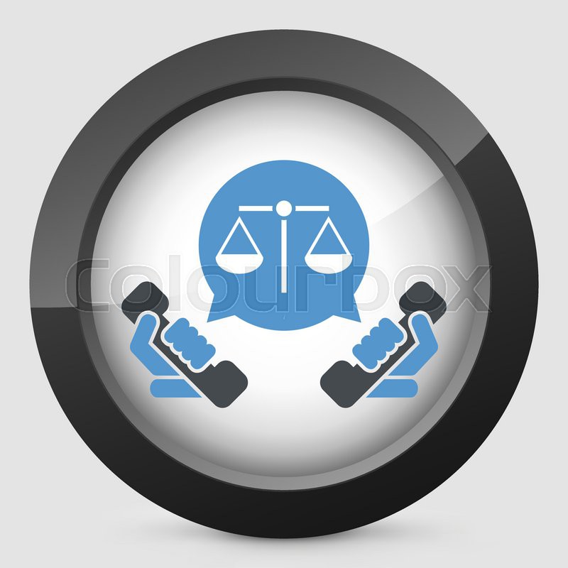 Legal assistance icon | Stock vector | Colourbox