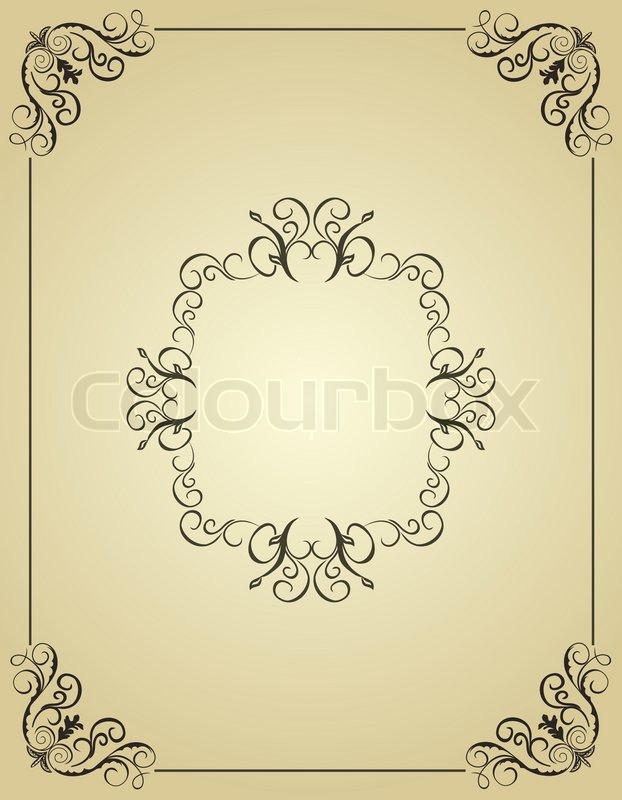 Illustration vintage background card ... | Stock vector | Colourbox
