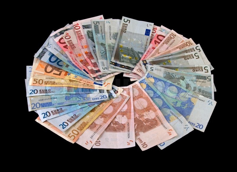 A circle of money, european euro paper ... | Stock image | Colourbox