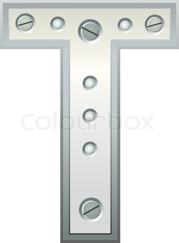 Rivet, font, vector | Stock Vector | Colourbox