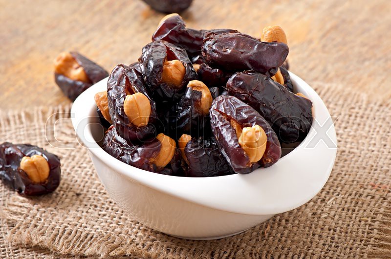 Oriental sweets - sun dried dates ... | Stock Photo | Colourbox