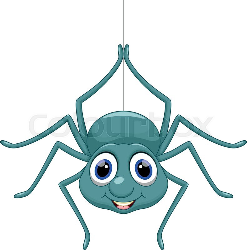 Happy Spider Cartoon