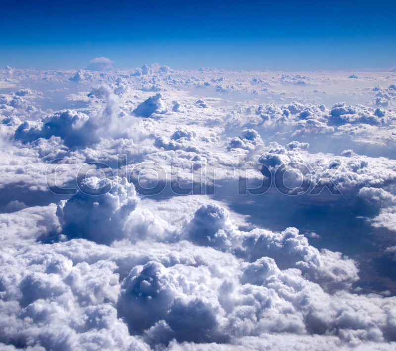 Aerial sky and clouds background | Stock image | Colourbox