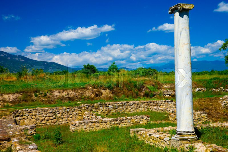 Ancient ruins in Dion, Greece. | Stock image | Colourbox