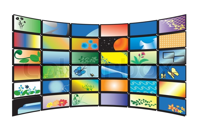 "vector color tv monitors" | Stock vector | Colourbox