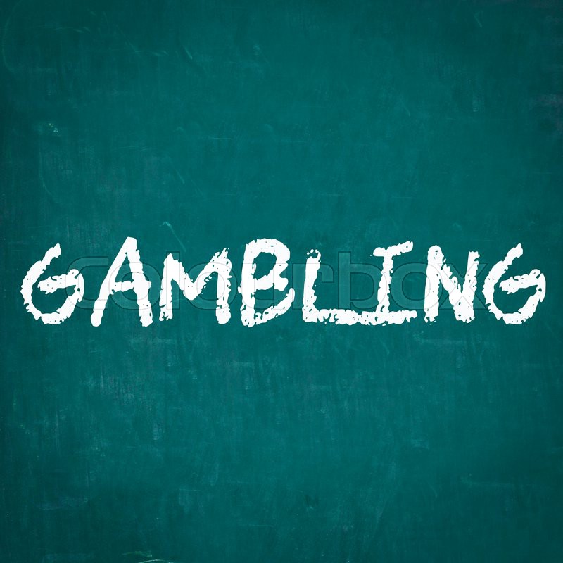 GAMBLING written on chalkboard | Stock image | Colourbox