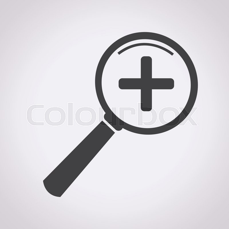 Zoom In and Zoom Out Icon , Magnifying ... | Stock vector | Colourbox