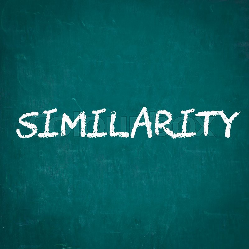 SIMILARITY written on chalkboard | Stock image | Colourbox