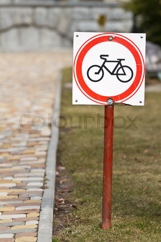 No Bicycle Sign