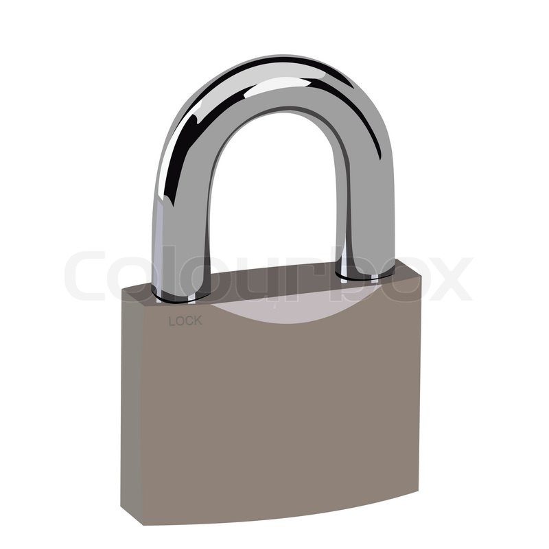 Realistic illustration lock - vector | Stock vector | Colourbox