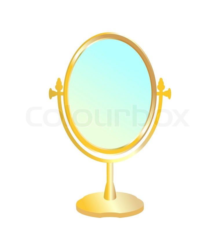 Realistic illustration of gold mirror ... | Stock vector | Colourbox