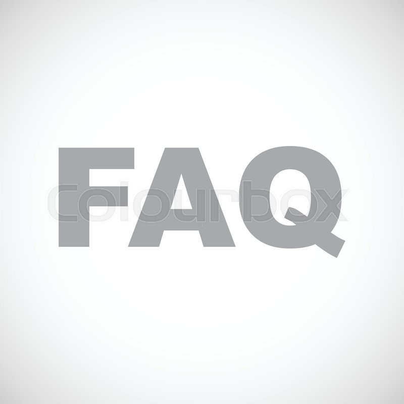 Faq web black icon on a white ... | Stock vector | Colourbox