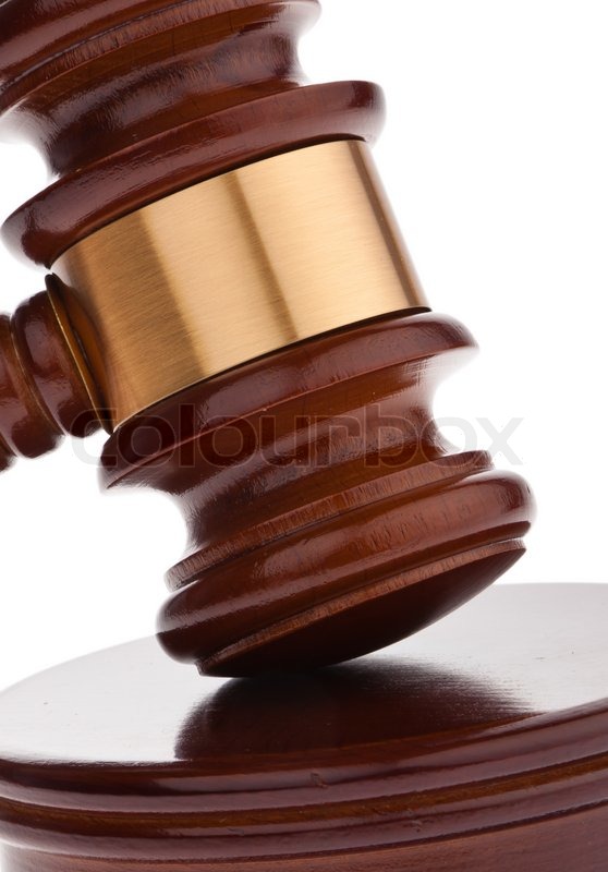 A judge or auction hammer hammer. ... | Stock image | Colourbox