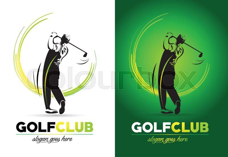 Golf Logo Design. Golf Club Icon With ... | Stock vector | Colourbox
