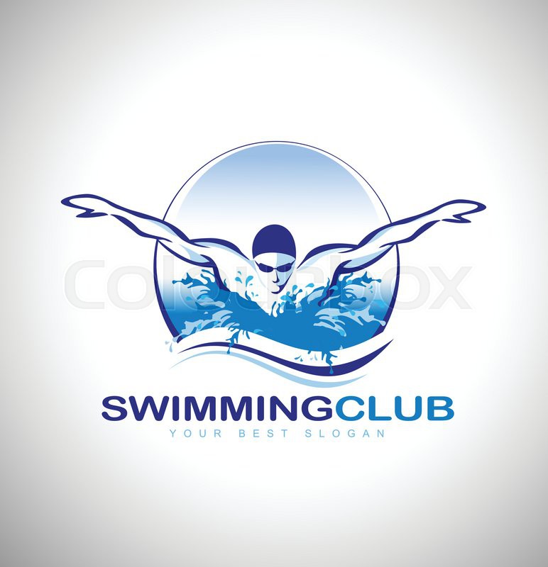 Swimming Design Swimmer design. ... | Stock vector | Colourbox