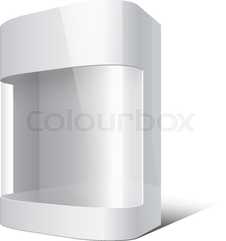 Package Box with rounded corners and ... | Stock vector | Colourbox