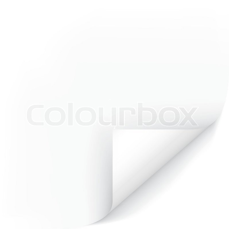 Corner, turning, page | Stock Vector | Colourbox