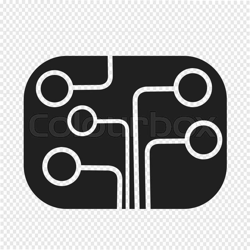 Circuit Board Icon Vector