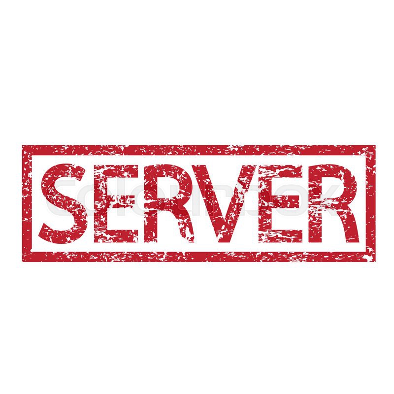 Stamp text HOSTING SERVER | Stock vector | Colourbox