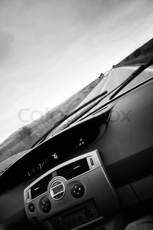Car board on the highway | Stock image | Colourbox