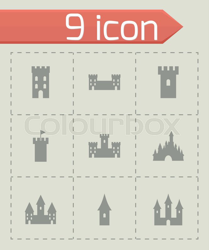 Infographic icons castle - saycanvas