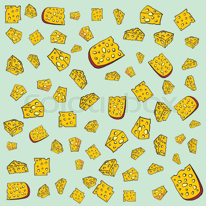 Cheese pattern for you design | Stock vector | Colourbox
