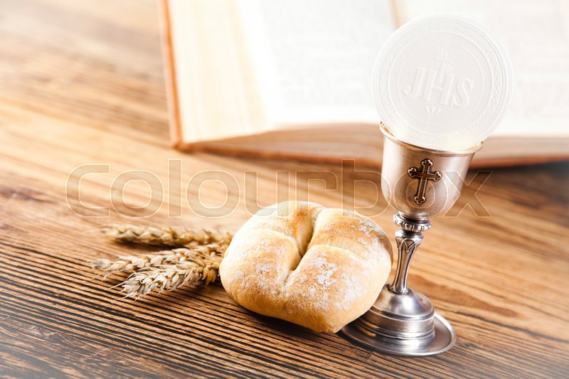 Eucharist, sacrament of communion, ... | Stock image | Colourbox