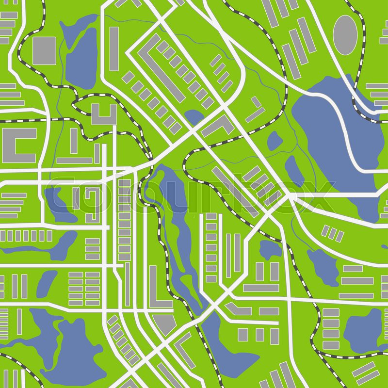 City map seamless pattern. Vector ... | Stock vector | Colourbox