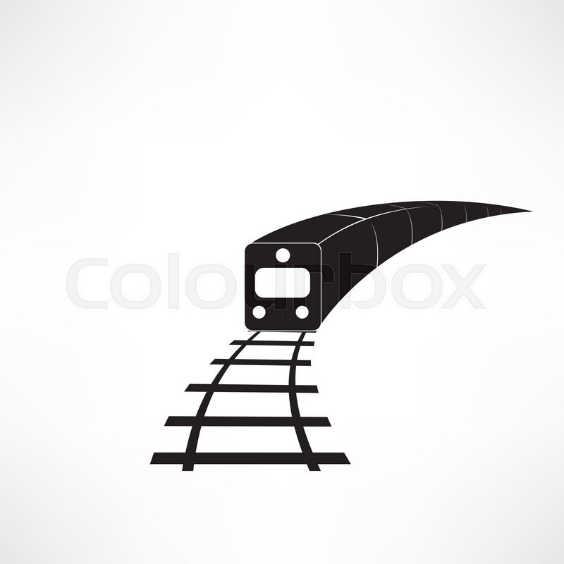 Train outline vector | Stock vector | Colourbox