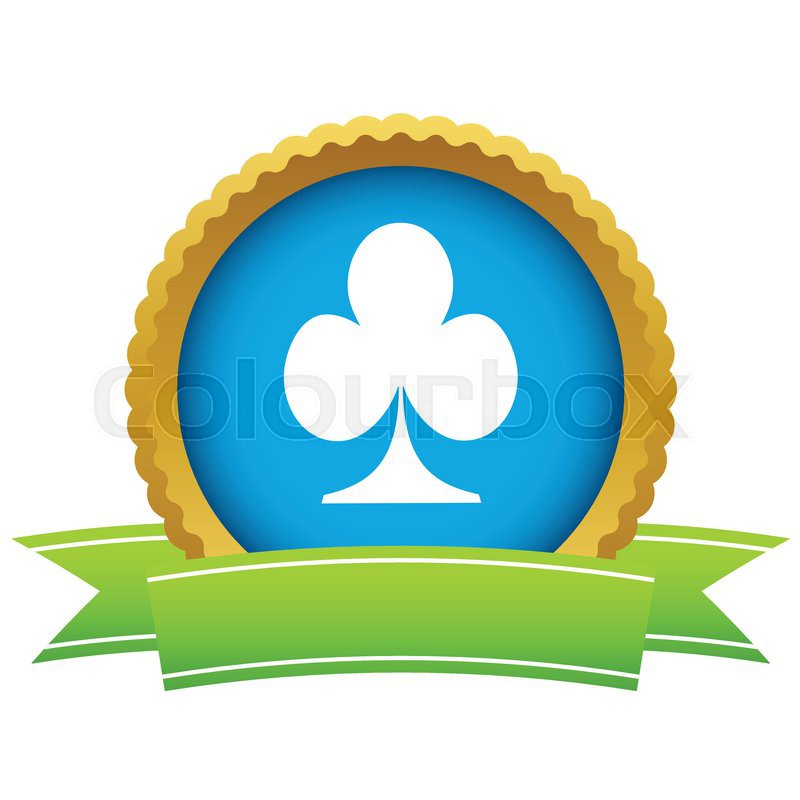 Gold card logo on a white background. ... | Stock vector | Colourbox