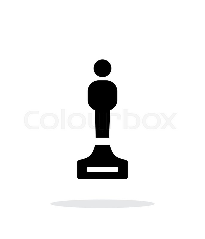 Best person simple icon on white ... | Stock vector | Colourbox