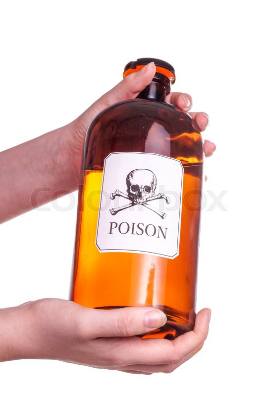 Poison Bottle In Hand
