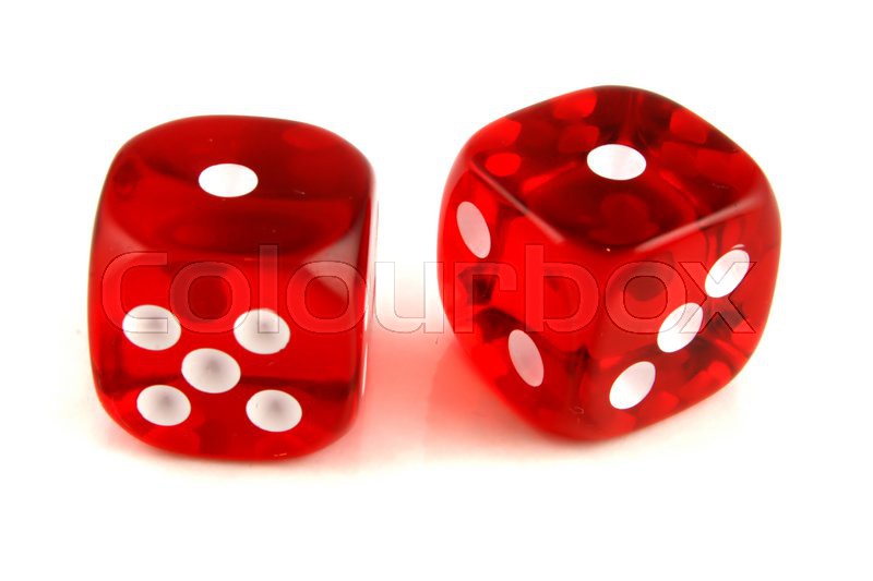 2 Dice close up - showing the numbers ... | Stock image | Colourbox